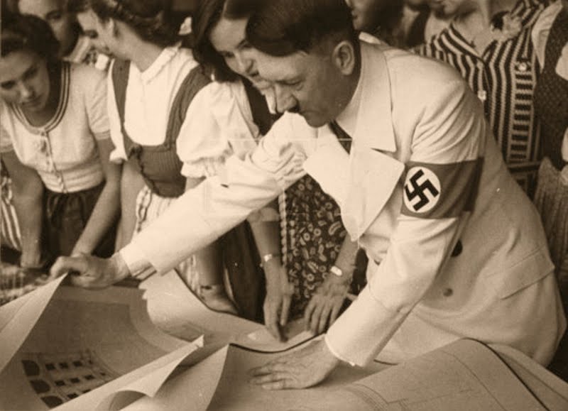 Hitler in White Uniform Set #1 – Heinrich Hoffmann Photo Gallery